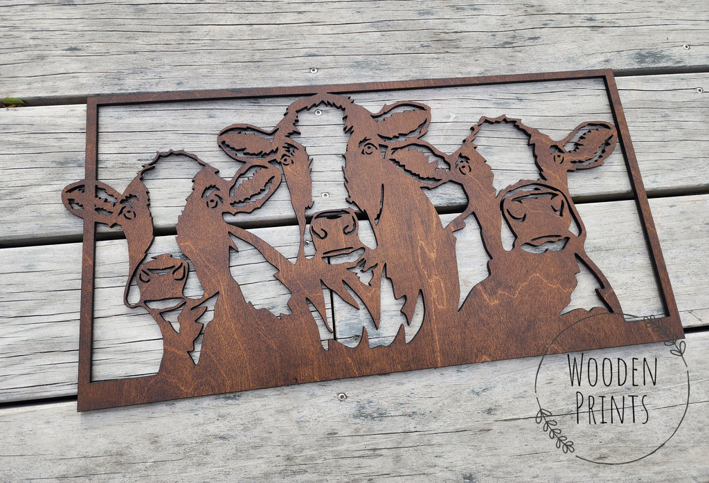 Three Cows – Wooden Prints