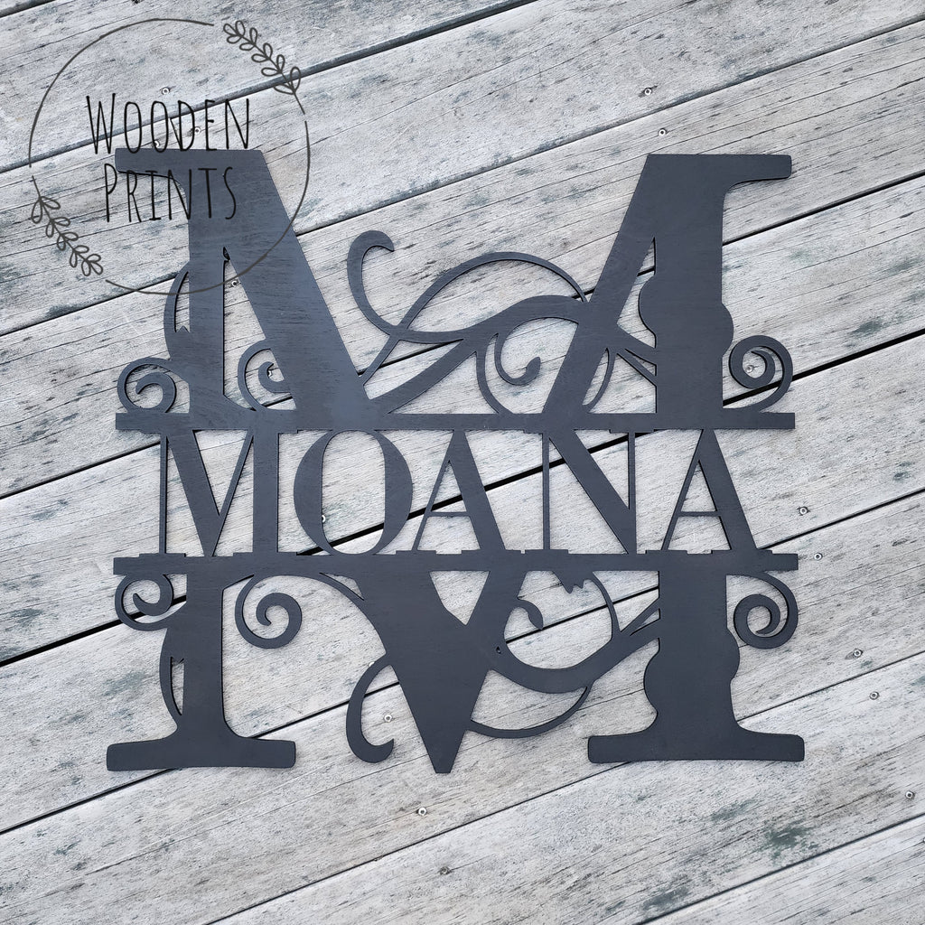 Personalised Monograms – Wooden Prints