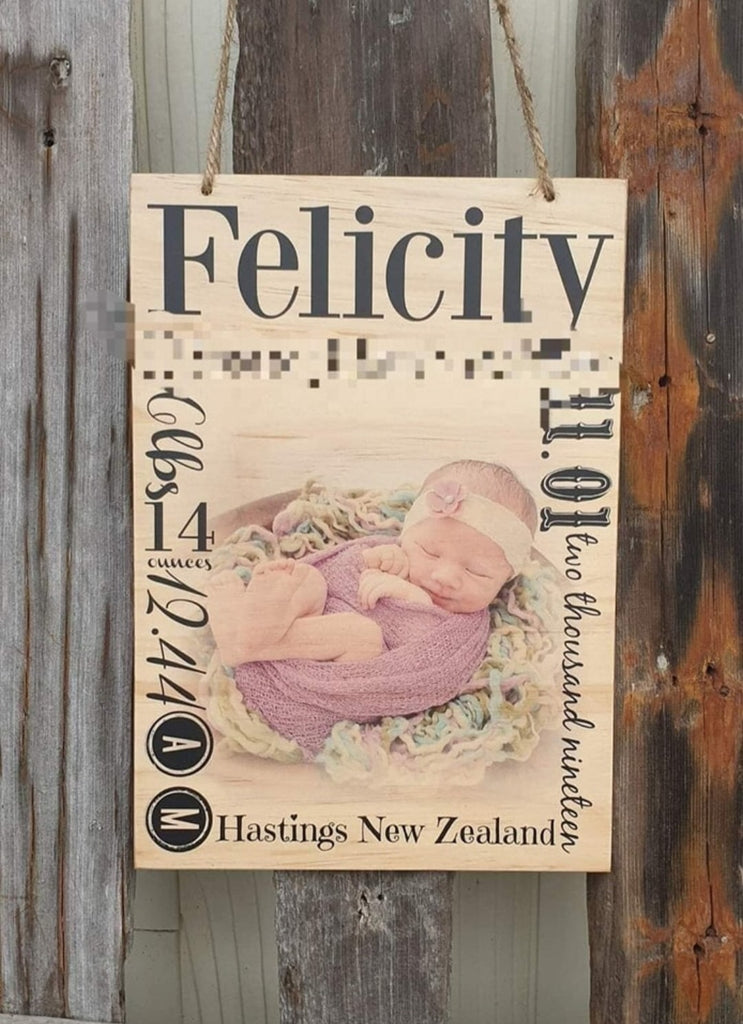 Wooden Birth Prints – Wooden Prints